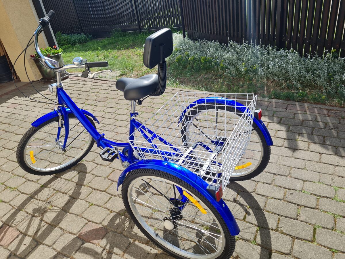 Pieejams! 24 collu salokāms ritens- zils - Trīsritenis - Rati- Veikals ...